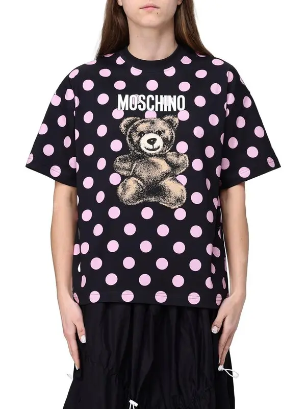 Moschino Polka Dot Teddy Bear T-shirt - Black