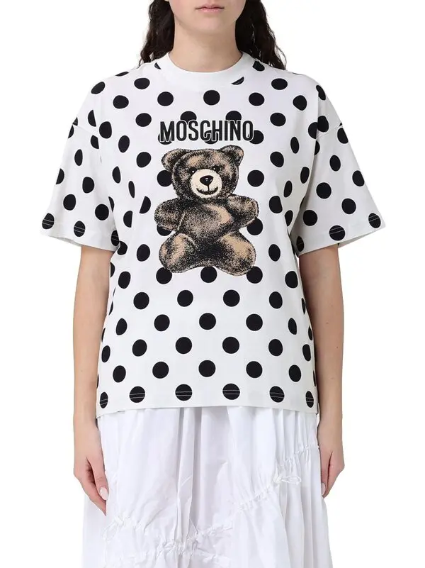 Moschino Polka Dot Teddy Bear T-shirt - Ivory