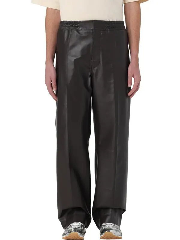 Bottega Veneta Wide-leg Leather Trousers - Brown