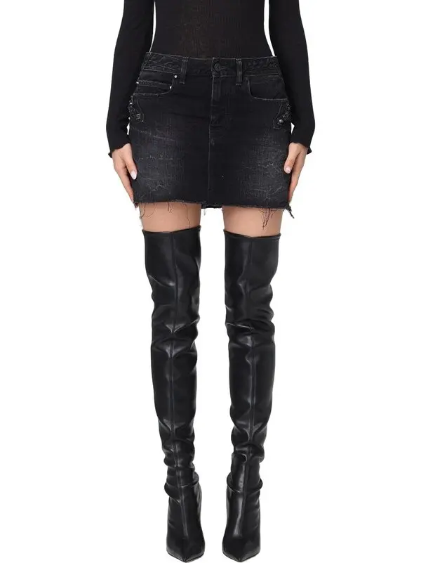 Balenciaga Denim Skirt - Black