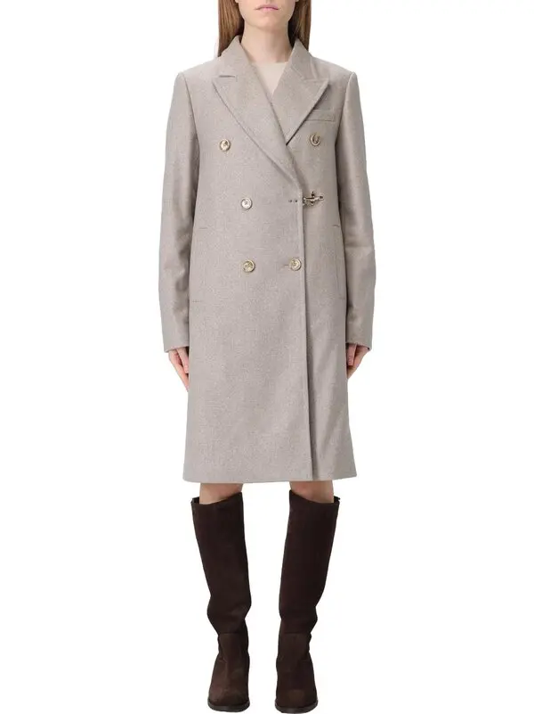 FAY Double Breasted Coat - Beige