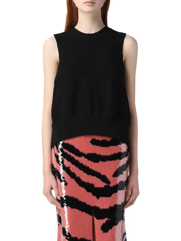 Bottega Veneta Viscose Top - Black
