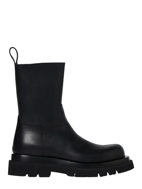 Bottega Veneta Leather Ankle Boots - Black