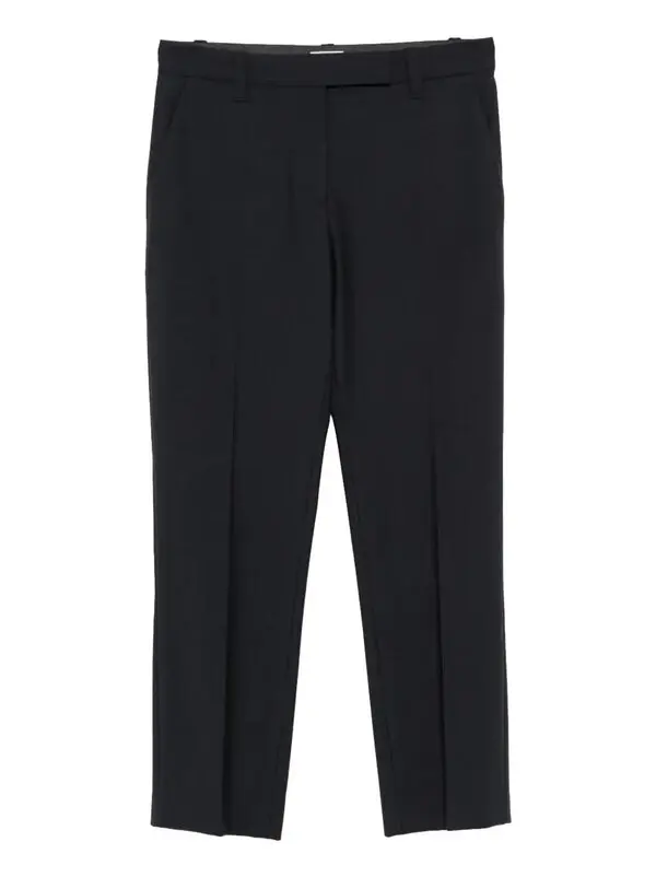 Brunello Cucinelli Wool Pleated Trousers - Blue