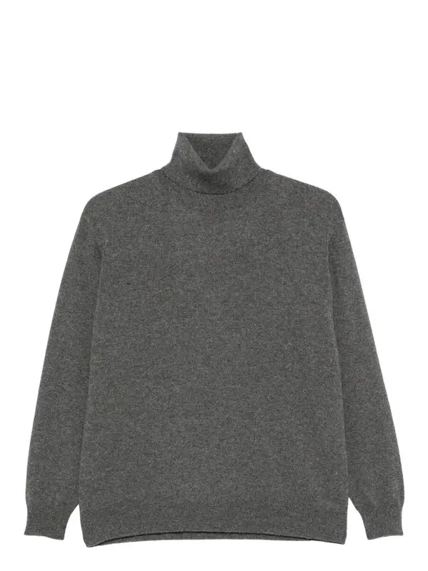 Brunello Cucinelli High Neck Cashmere Sweater - Grey
