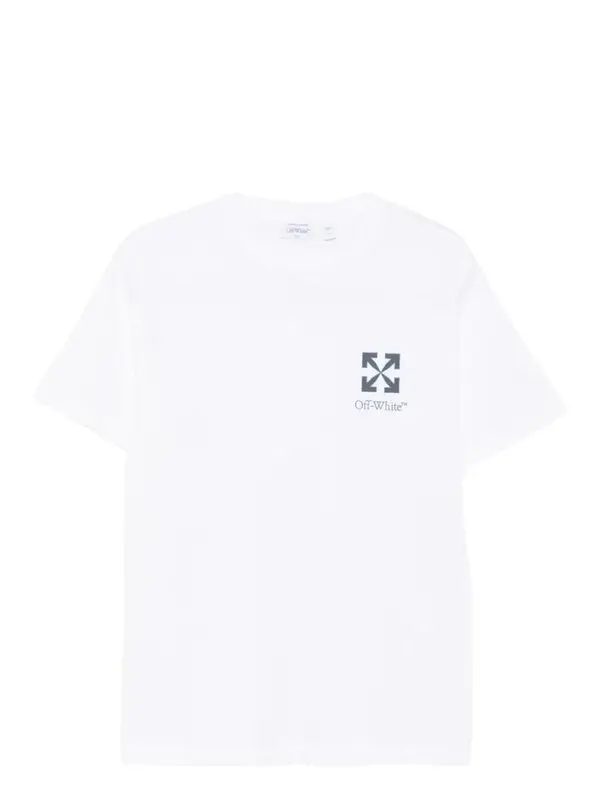 Off-White T-shirt Regular Fit Small Arrow - White