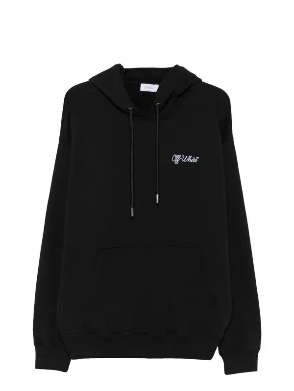 Off-White Hoodie Script Logo Skate - Black