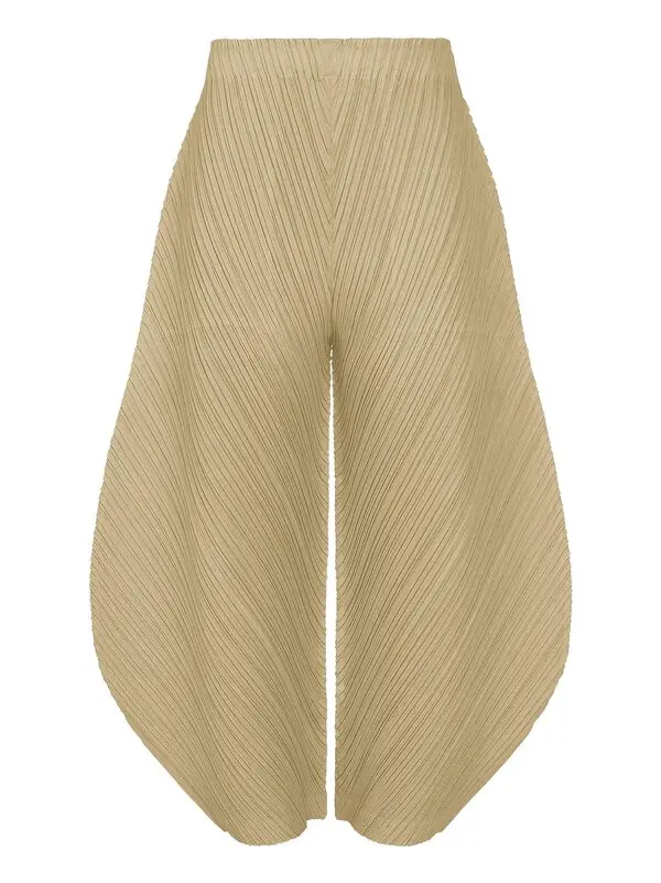 Issey Miyake Pleated Trousers - Tan