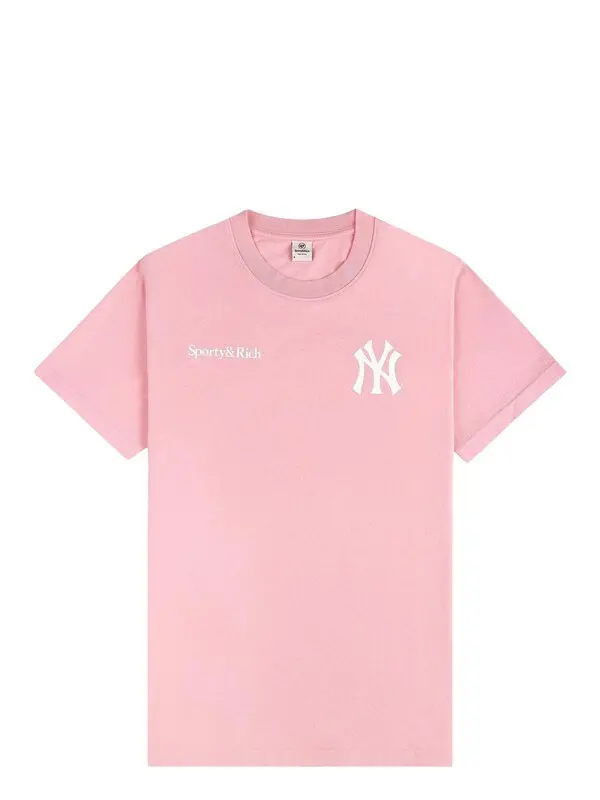 SPORTY & RICH Yankees Arch T-shirt - Pink
