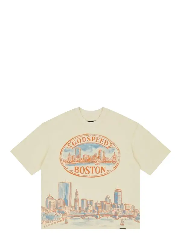 GODSPEED Boston Skyline T-shirt 'bone - Cream