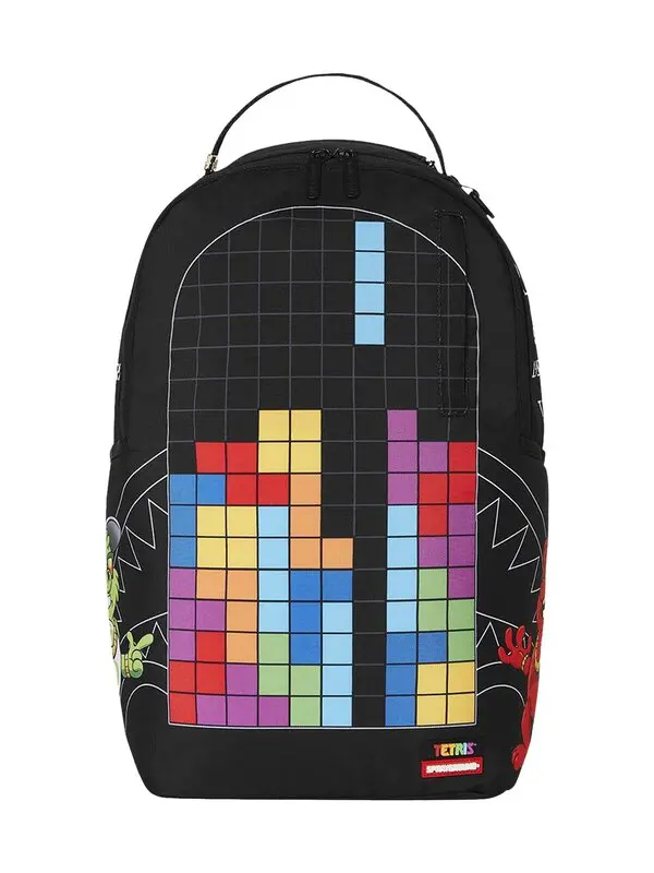 SPRAYGROUND Tetris With Diablo And Money Bear Backpack - Multicolor