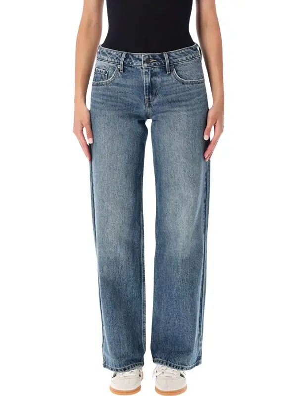 LEVI'S Low-rise Relaxed Wide-leg Jeans - Mid Blue