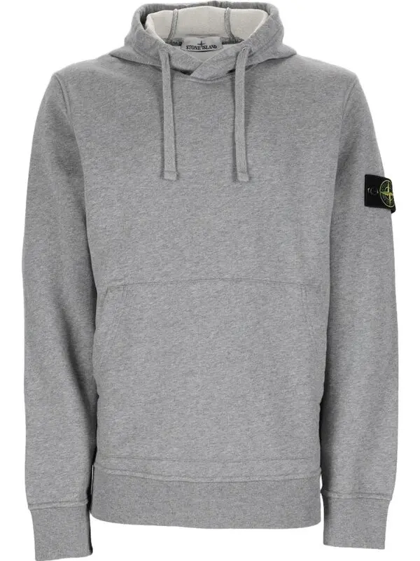 Stone Island Zip Up Hooded Sweatshirt - Grey