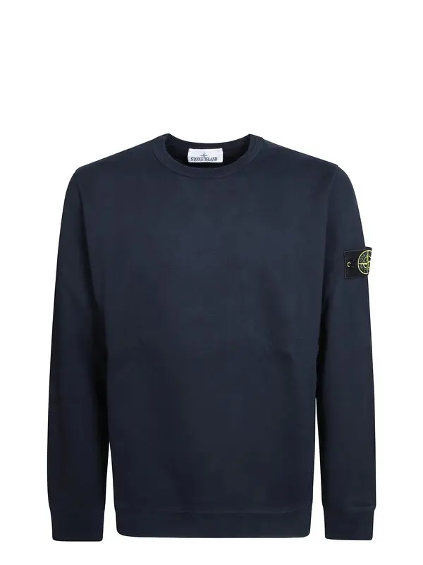 Stone Island Crewneck Sweatshirt - Blu