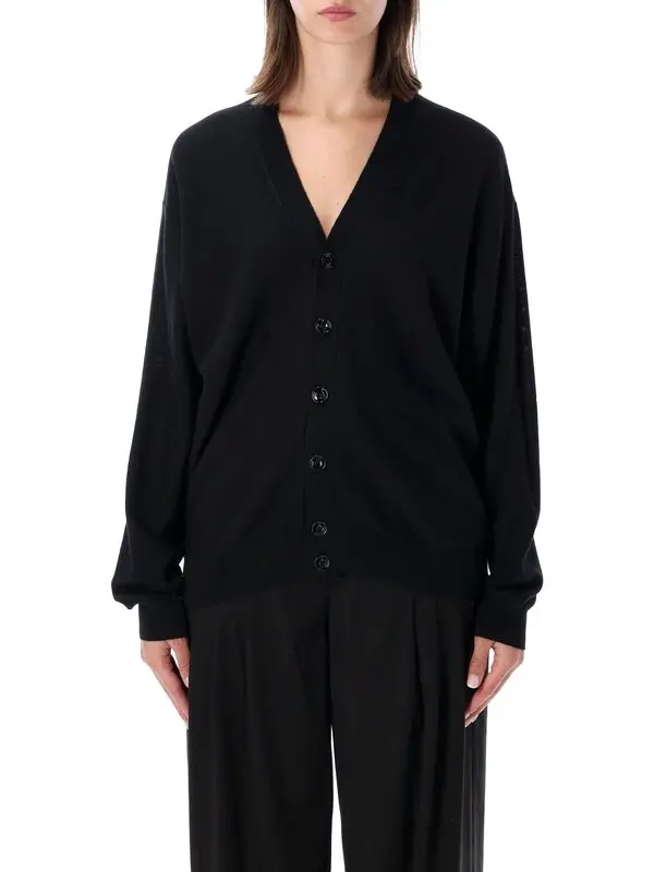LEMAIRE Wool-acrylic Cardigan - Nero