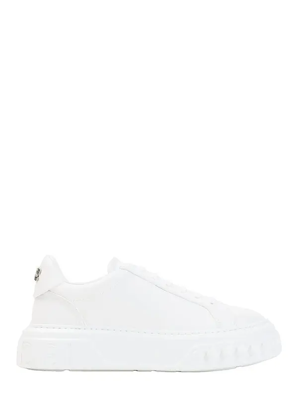 Casadei Off-road Inspired Leather Sneakers - White