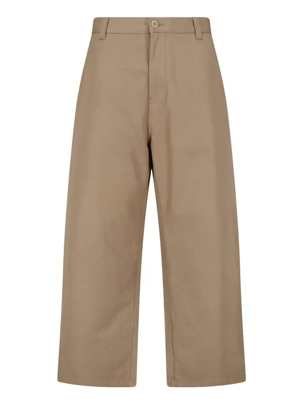 Carhartt Work In Progress Cotton Lined Workwear Trousers For - Beige