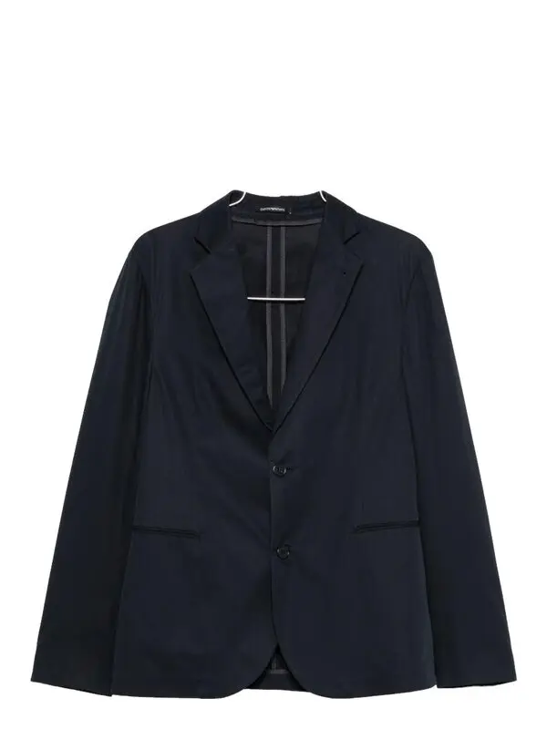 Emporio Armani Cotton Single-breasted Suit - Blue