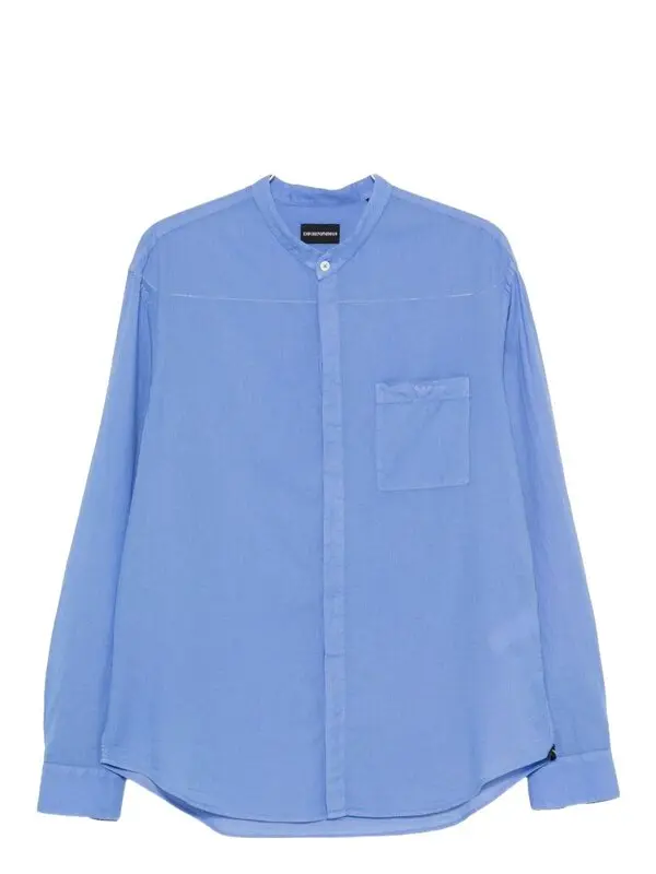 Emporio Armani Cotton Shirt - Sky Blue