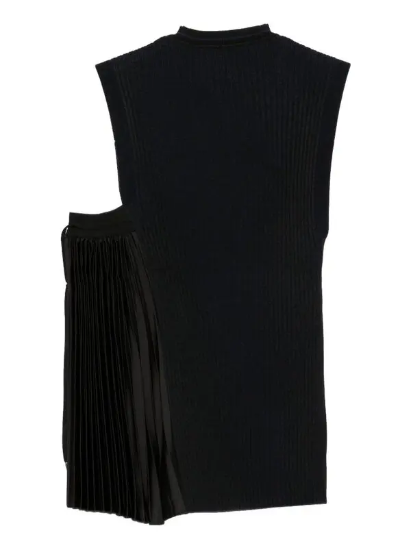 Emporio Armani Pleated Tank Top - Black