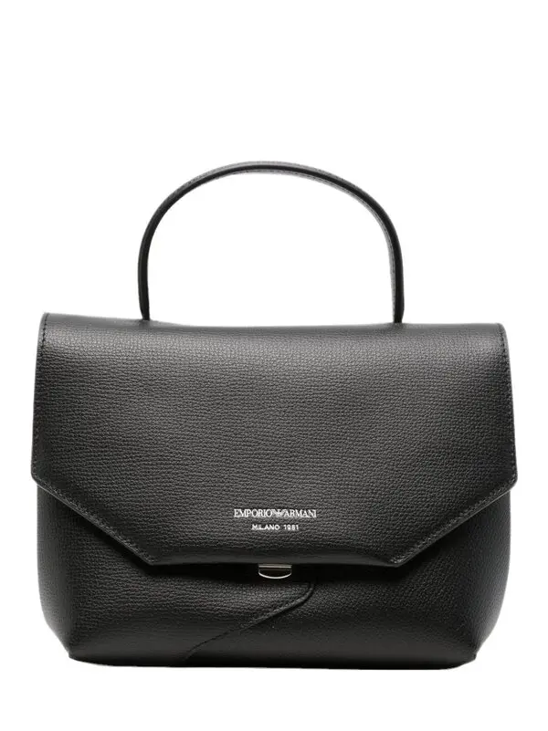Emporio Armani Leather Handbag - Black