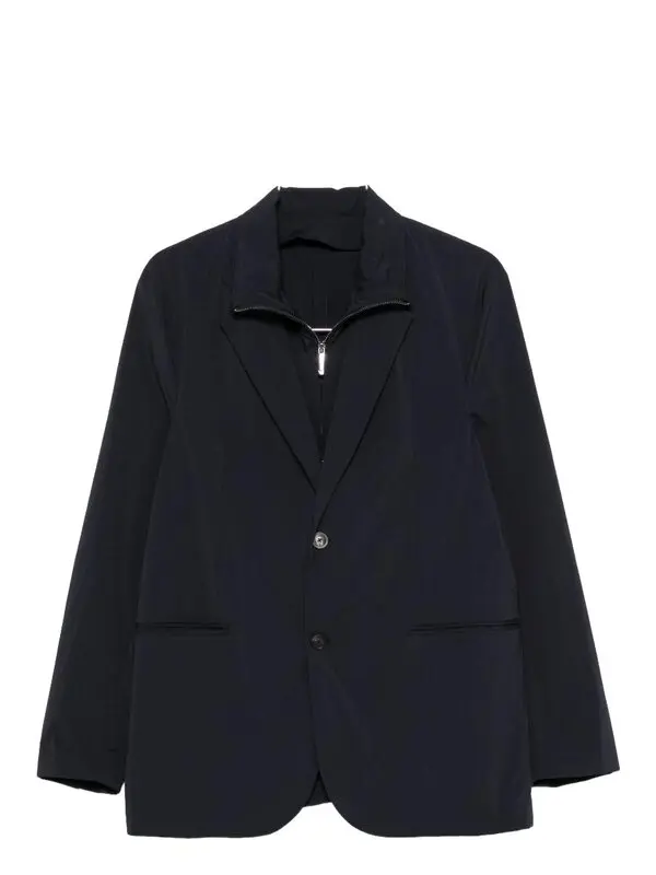 Emporio Armani Single-breasted Blazer Jacket - Blue