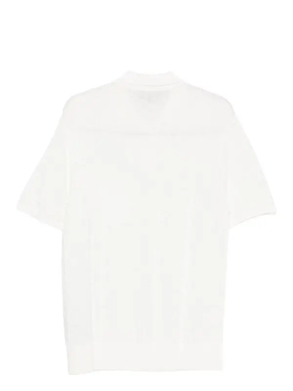 Emporio Armani Knitted Polo Shirt - Grey