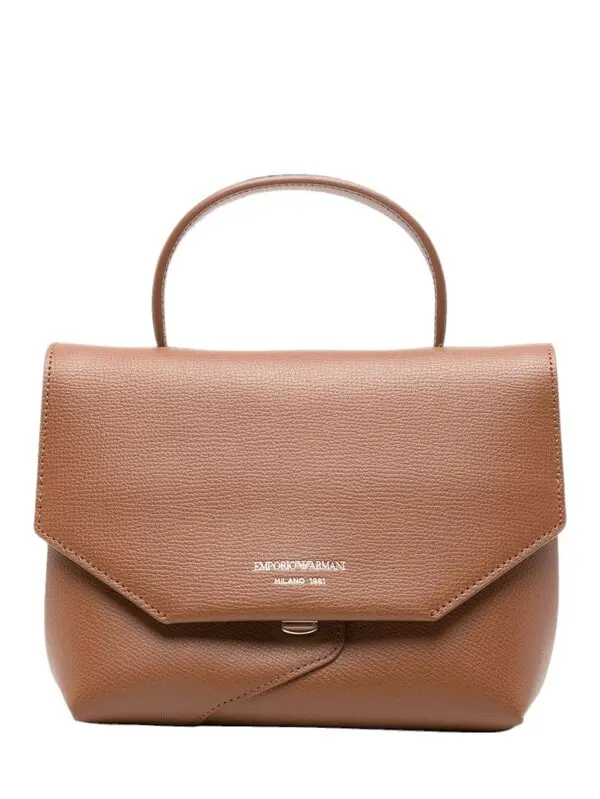 Emporio Armani Small Leather Handbag - Brown
