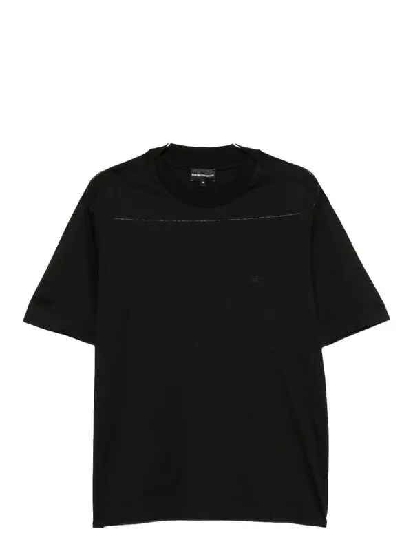 Emporio Armani Logo Cotton T-shirt - Black