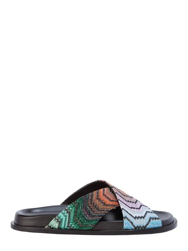 Missoni Embellished Zigzag Strappy Sandals - Multicoloured