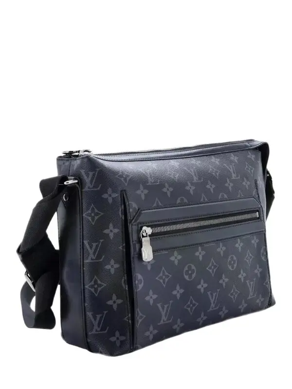 LOUIS VUITTON Odyssey Messenger Bag Monogram Eclipse Canvas Pm - Black