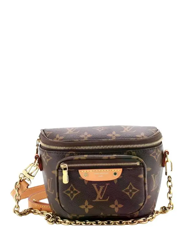 LOUIS VUITTON Monogram Canvas Mini Belt Bag - Brown