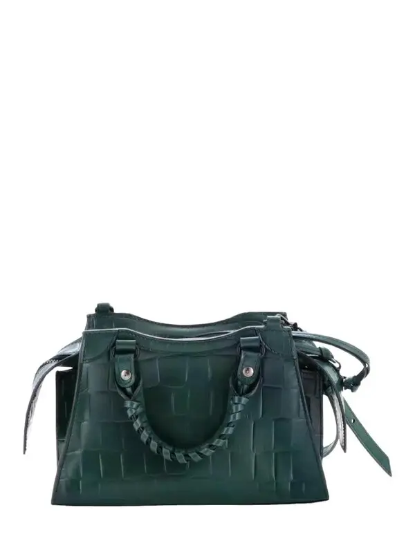 Balenciaga Neo Classic City Bag Crocodile Embossed Leather Mini Crossbody Bag - Green
