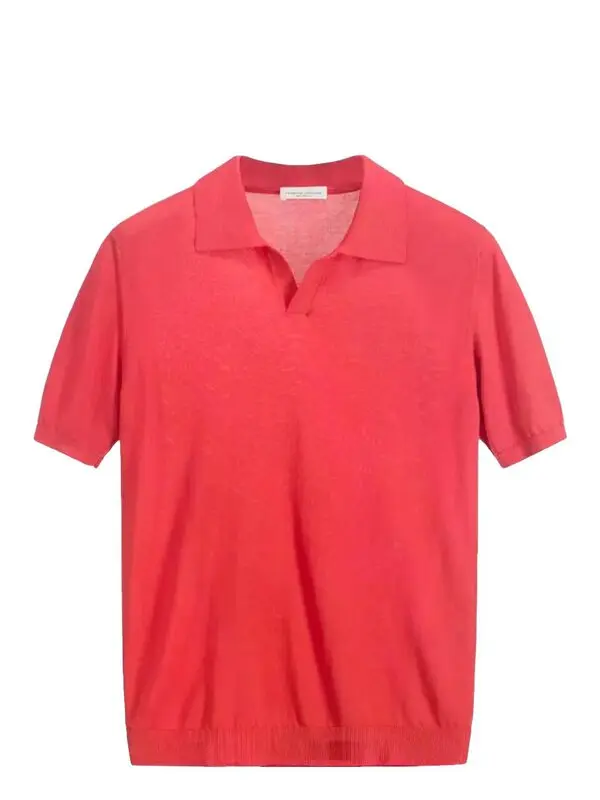 ROBERTO COLLINA Short-sleeve Polo Shirt - Red