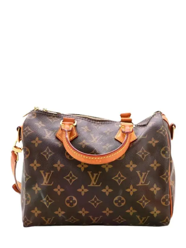 LOUIS VUITTON Speedy Bandouliere Monogram Canvas 25 Satchel - Brown