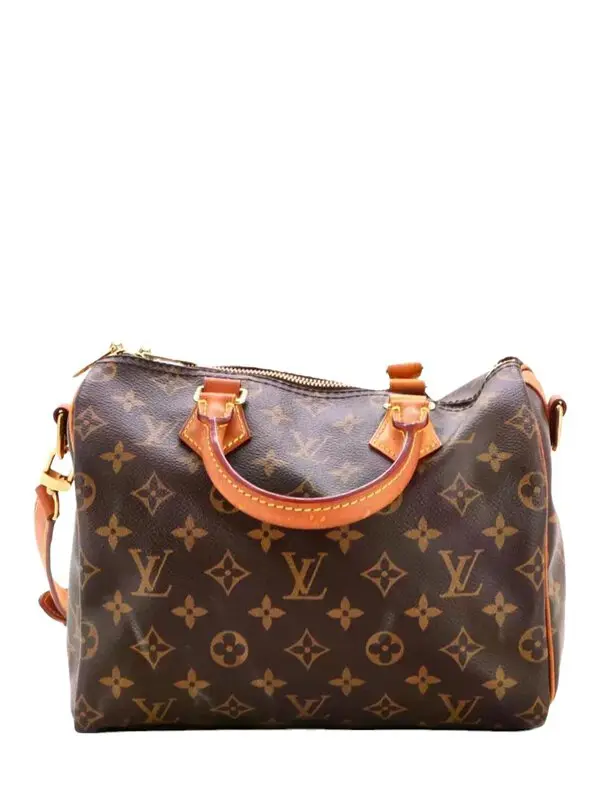 LOUIS VUITTON Speedy Bandouliere Monogram Canvas 25 Satchel - Brown