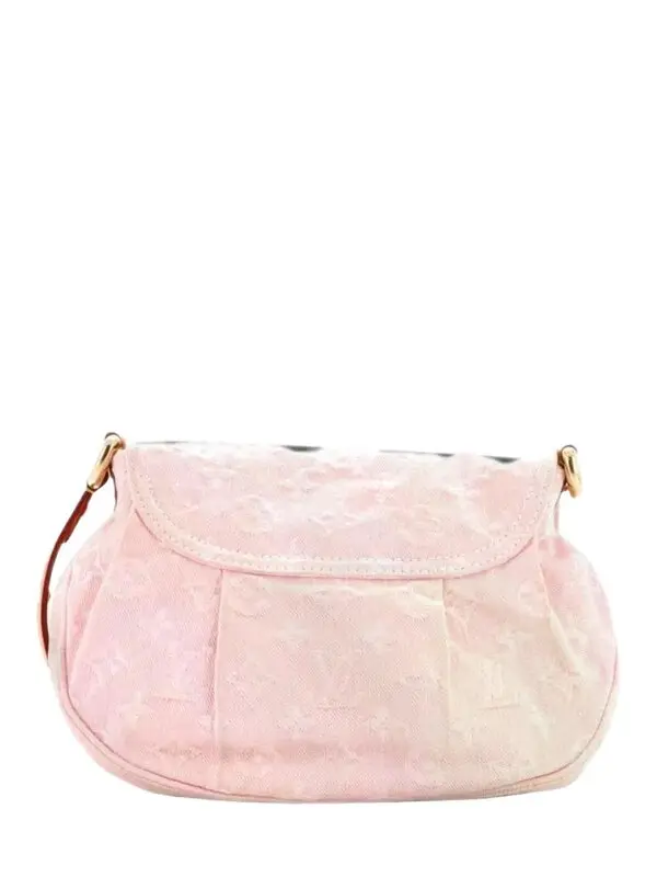 LOUIS VUITTON Remix Monogram Denim Clutch Bag - Pink