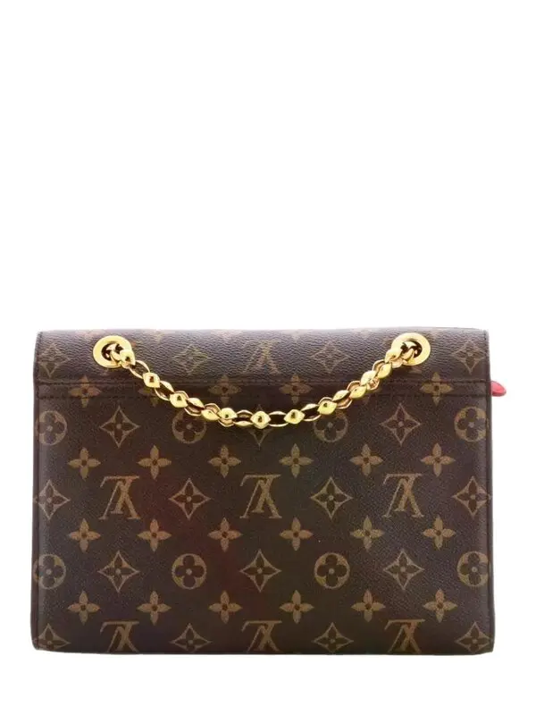 LOUIS VUITTON Victoire Monogram Canvas And Leather Shoulder Bag - Red