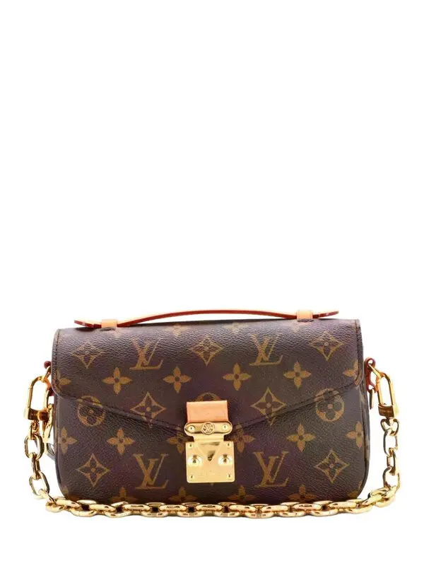 LOUIS VUITTON Monogram Canvas Pochette Metis East West Crossbody Bag - Brown