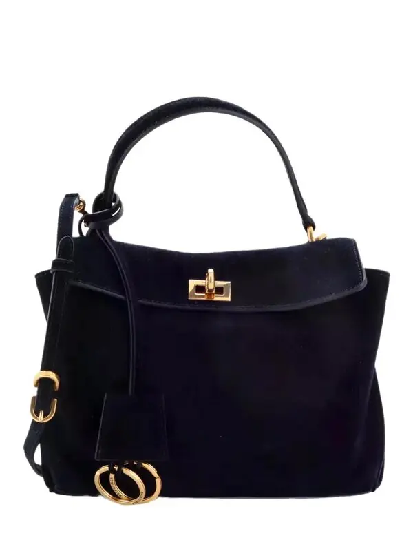 Balenciaga Rodeo Suede Mini Shoulder Bag - Black