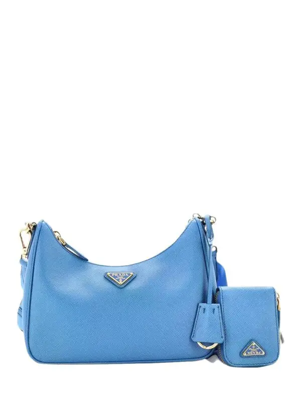 Prada Re-edition 2005 Shoulder Bag Saffiano Leather - Blue