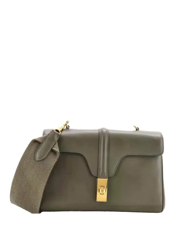 Celine Soft 16 Bag Smooth Calfskin Shoulder Bag - Green