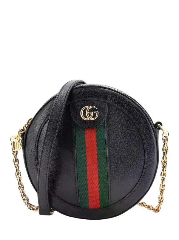 Gucci Ophidia Round Shoulder Bag - Black