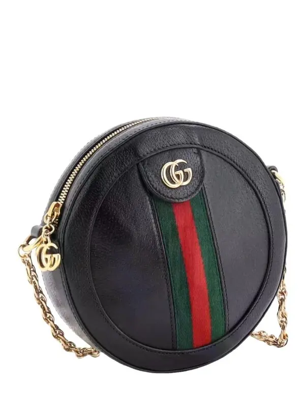 Gucci Ophidia Round Shoulder Bag - Black