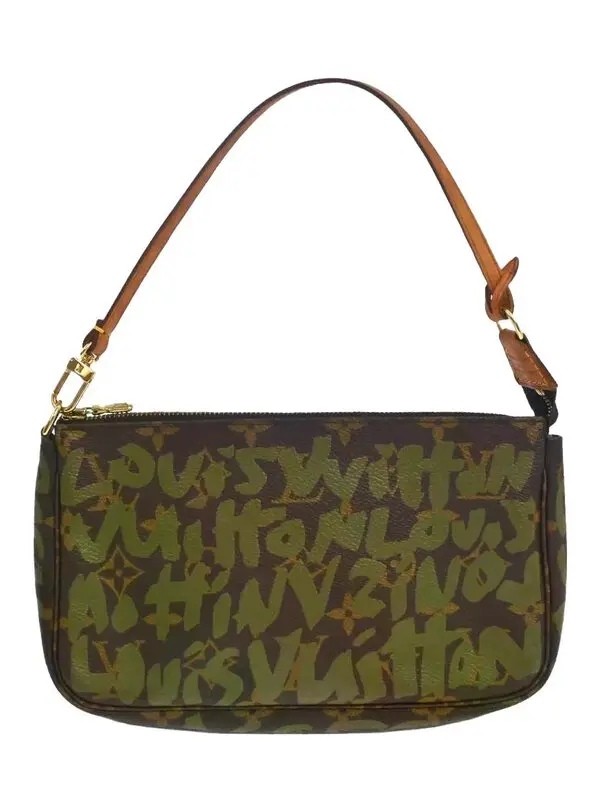 LOUIS VUITTON Graffiti Pochette Tote Bag - Brown