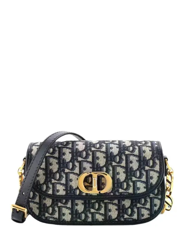 Dior 30 Montaigne Avenue Oblique Canvas Crossbody Bag - Blue