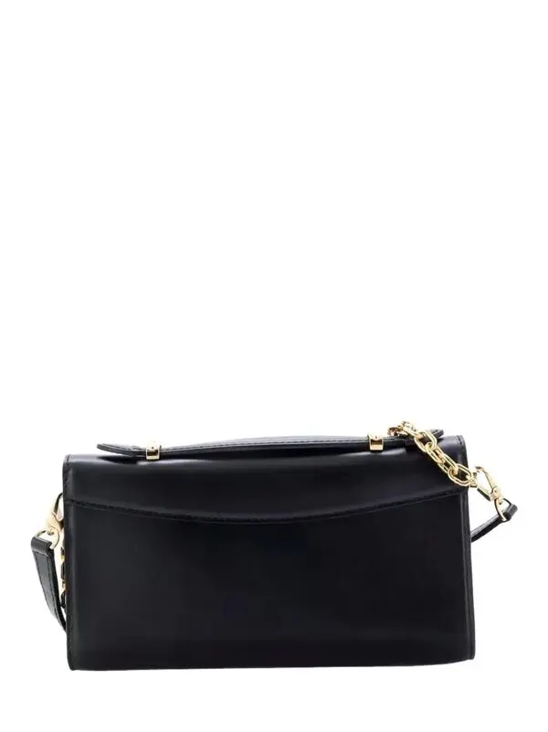 LOUIS VUITTON Capucines Wallet On Chain Leather Clutch Bag - Black