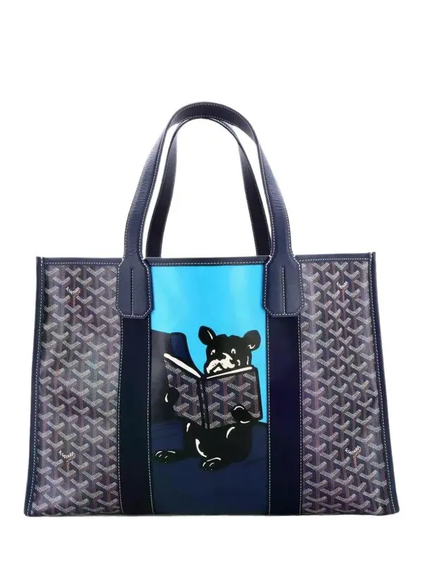 Goyard Villette Printed Coated Canvas Mm Tote Bag - Blue