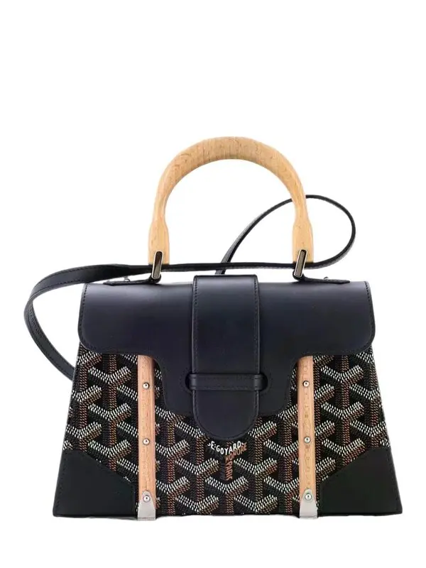 Goyard Structured Saigon Top Handle Bag - Black