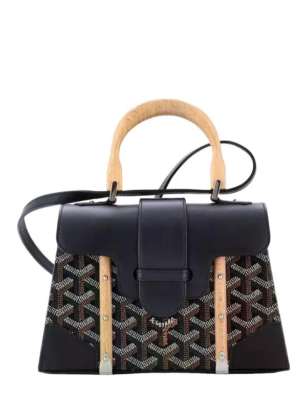 Goyard Structured Saigon Top Handle Bag - Black